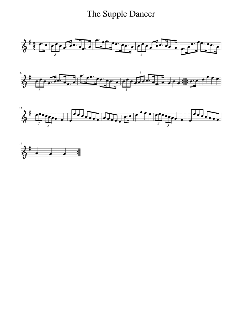 The Supple Dancer Sheet music for Piano (Solo) Easy | Musescore.com