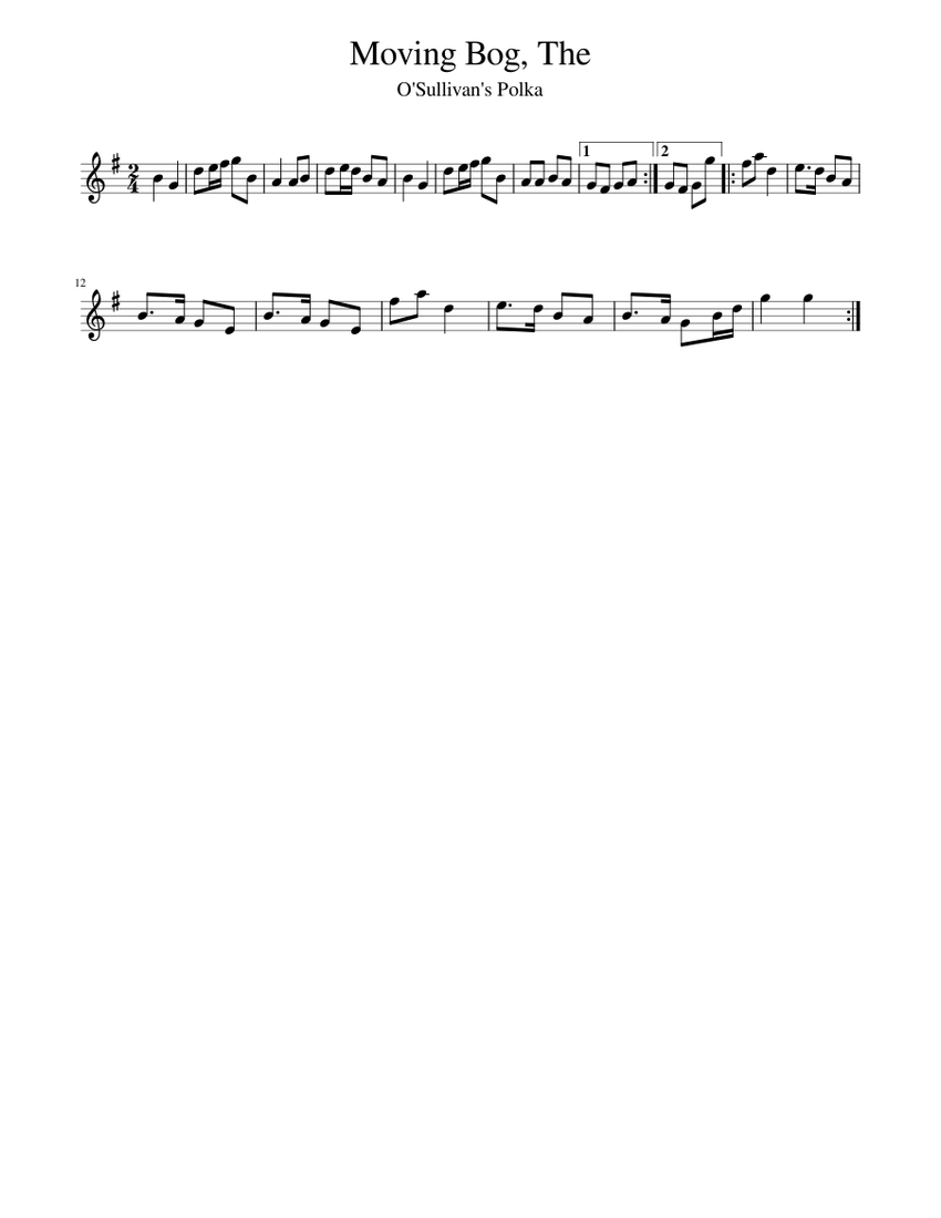 The Moving Bog Sheet music for Piano (Solo) | Musescore.com