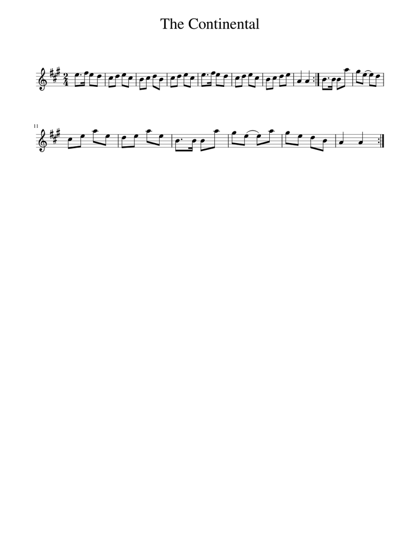The Continental Sheet Music for Piano (Solo) easy | MuseScore.com