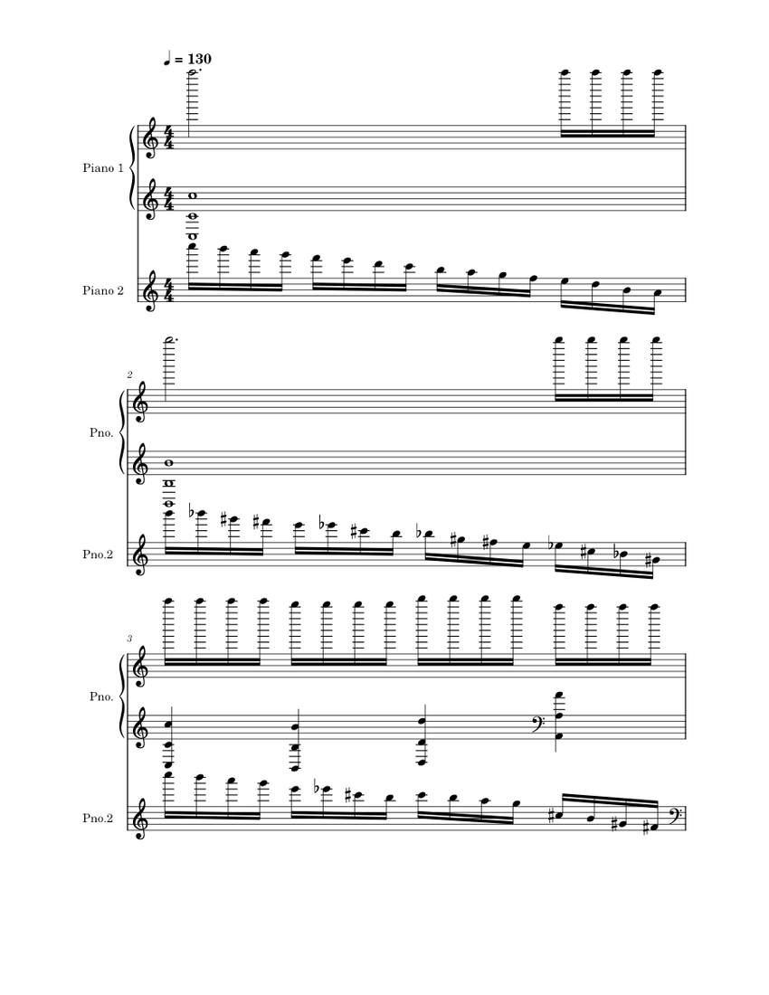 Nothing 01 - Soda SC Sheet music for Piano (Piano Duo) | Musescore.com