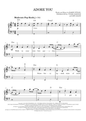 harry styles musescore