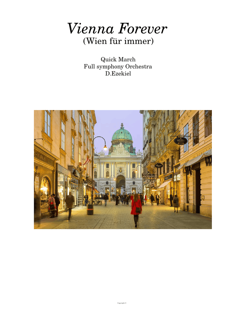 Vienna Forever (Wien Fur Immer) - quick march Sheet Music for Piano ...