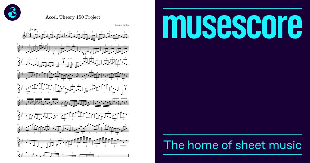 Butler_Accel_150_Project – braxenbutler1 Sheet music for Clarinet other (Solo) | Musescore.com