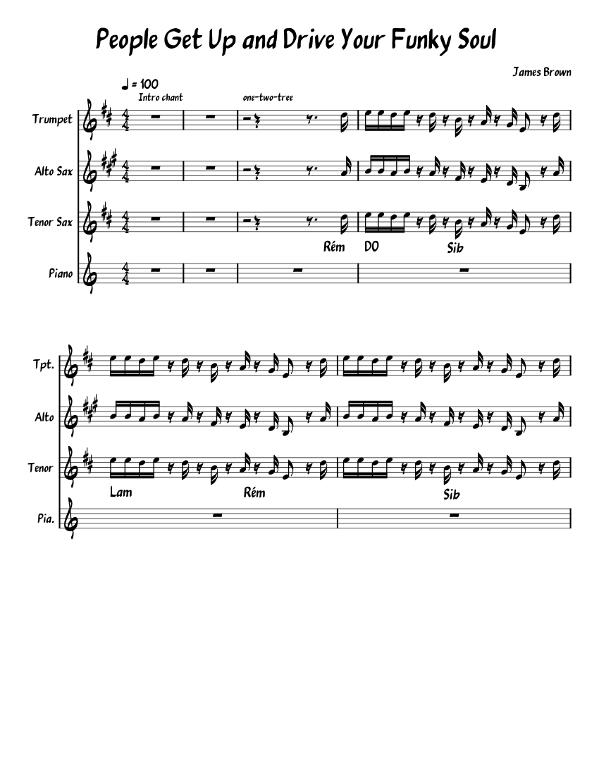 People_Get_Up_and_Drive_Your_Funky_Soul Sheet music for Piano ...