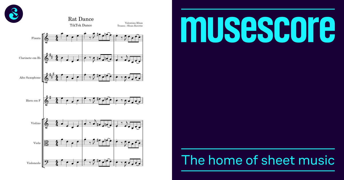 Rat Dance - Valentino Khan - Transc.: Sloan Ravette Sheet Music for ...