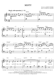 Misty Sheet music for Piano, Trombone, Tuba, Saxophone alto & more ...