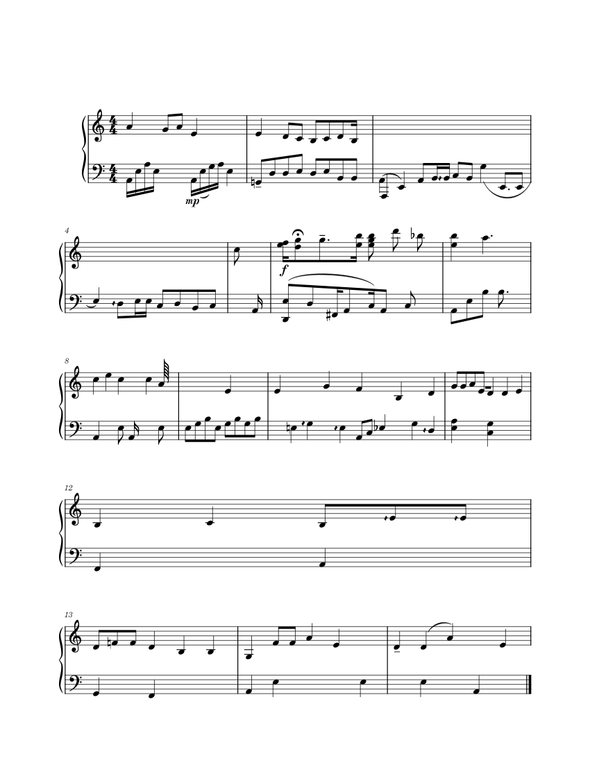 AP Music Theory Composition - Marvin Chicaiza Sheet music for Piano ...