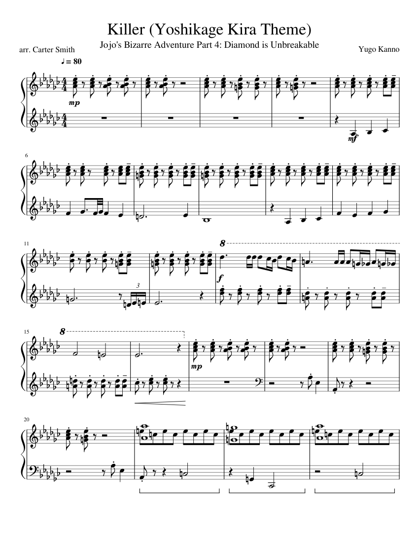 killer queen jojo's theme