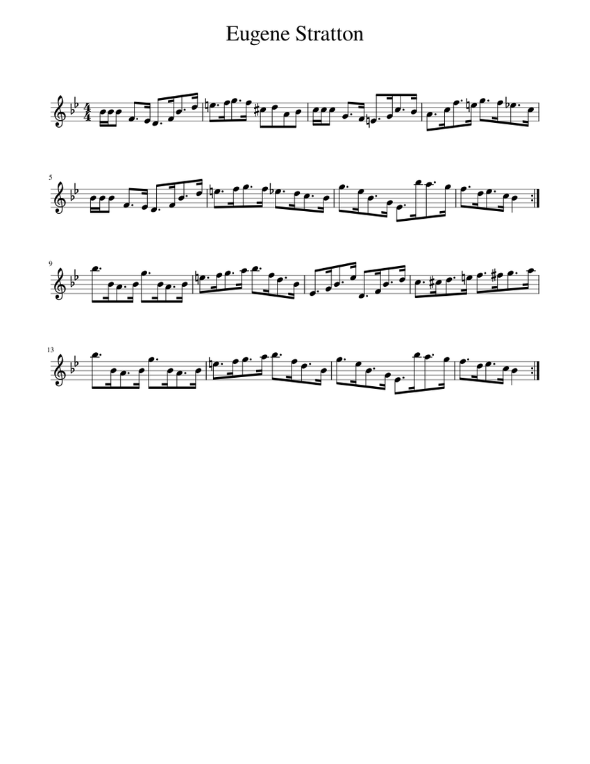 Eugene Stratton Sheet music for Piano (Solo) Easy | Musescore.com