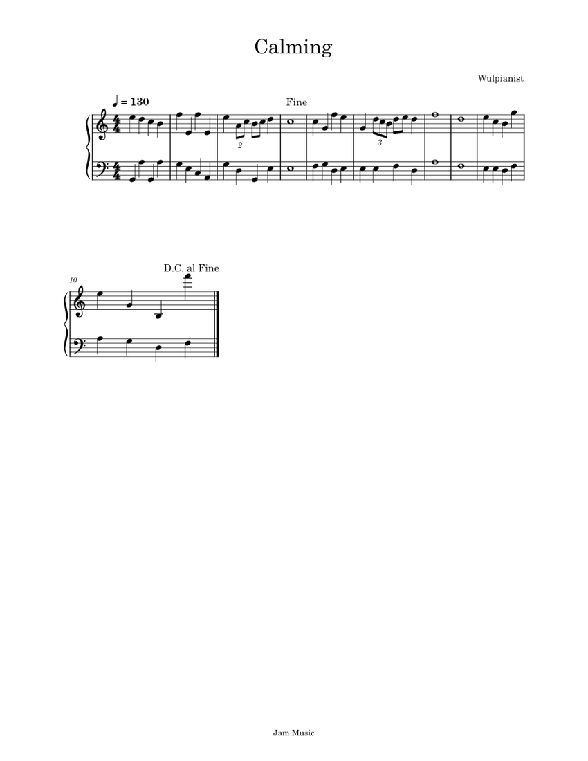 Calming Sheet music for Piano (Solo) Easy | Musescore.com