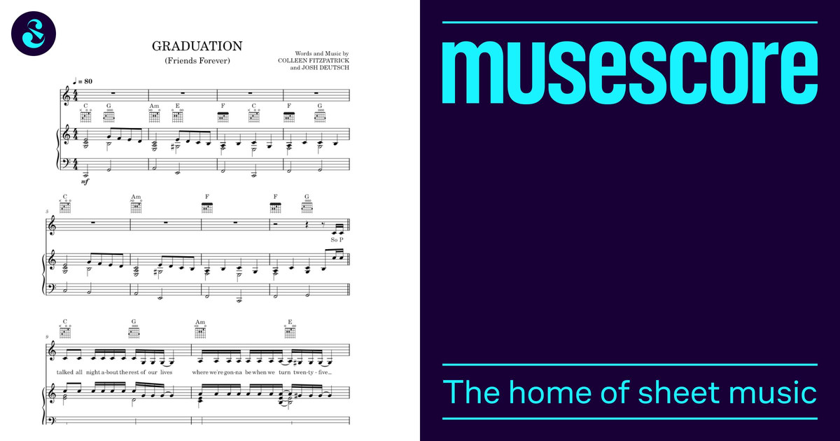 Graduation – Vitamin C Sheet Music with Chords for Piano, Synthesizer ...