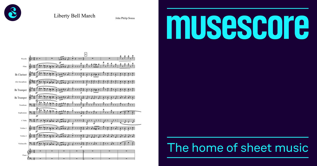 Liberty Bell March Sheet music for Piano, Trombone, Tuba, Flute & more ...