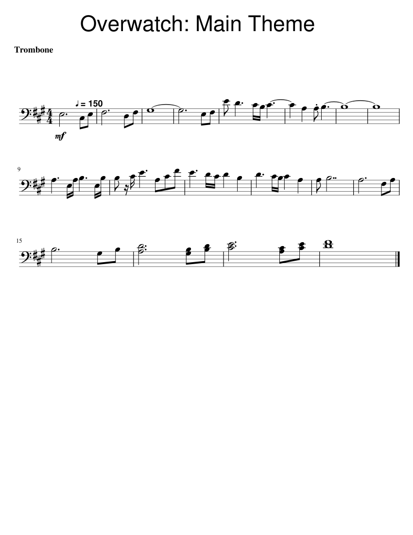 Overwatch: Main Theme - piano tutorial