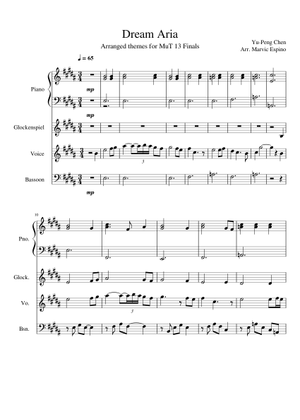 Dream Aria – Yu-Peng Chen , HOYO-MiX [Genshin Impact] (Piano) Sheet ...