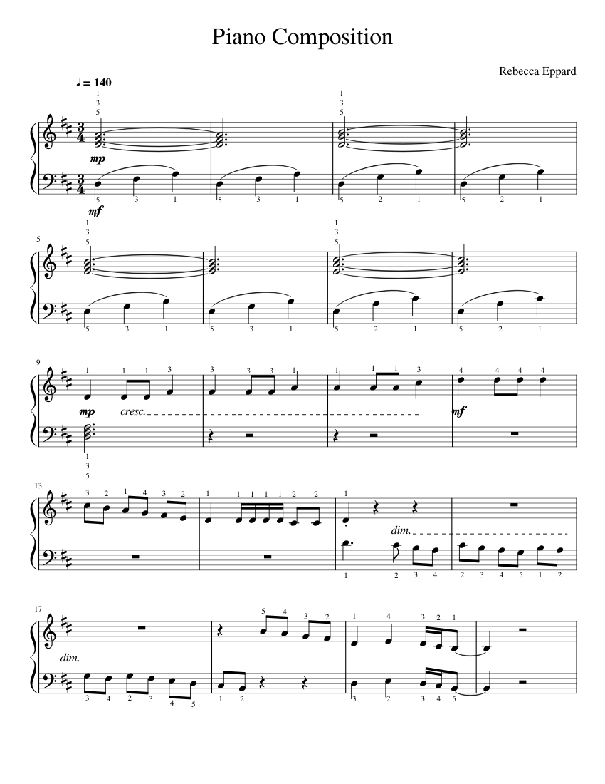 Piano Composition - piano tutorial