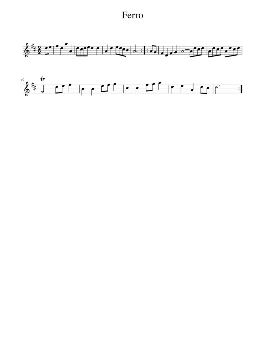 Ferro Sheet music for Piano (Solo) Easy | Musescore.com