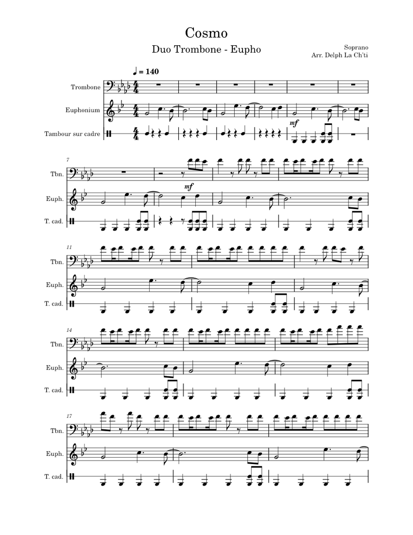 Cosmo – Soprano - piano tutorial