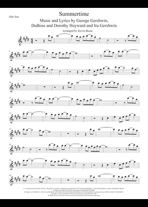 Play Official version of Summertime Sheet Music by George Gershwin, Ira ...