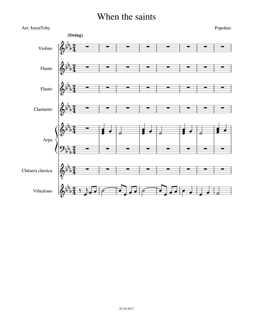 When the saints - piano tutorial