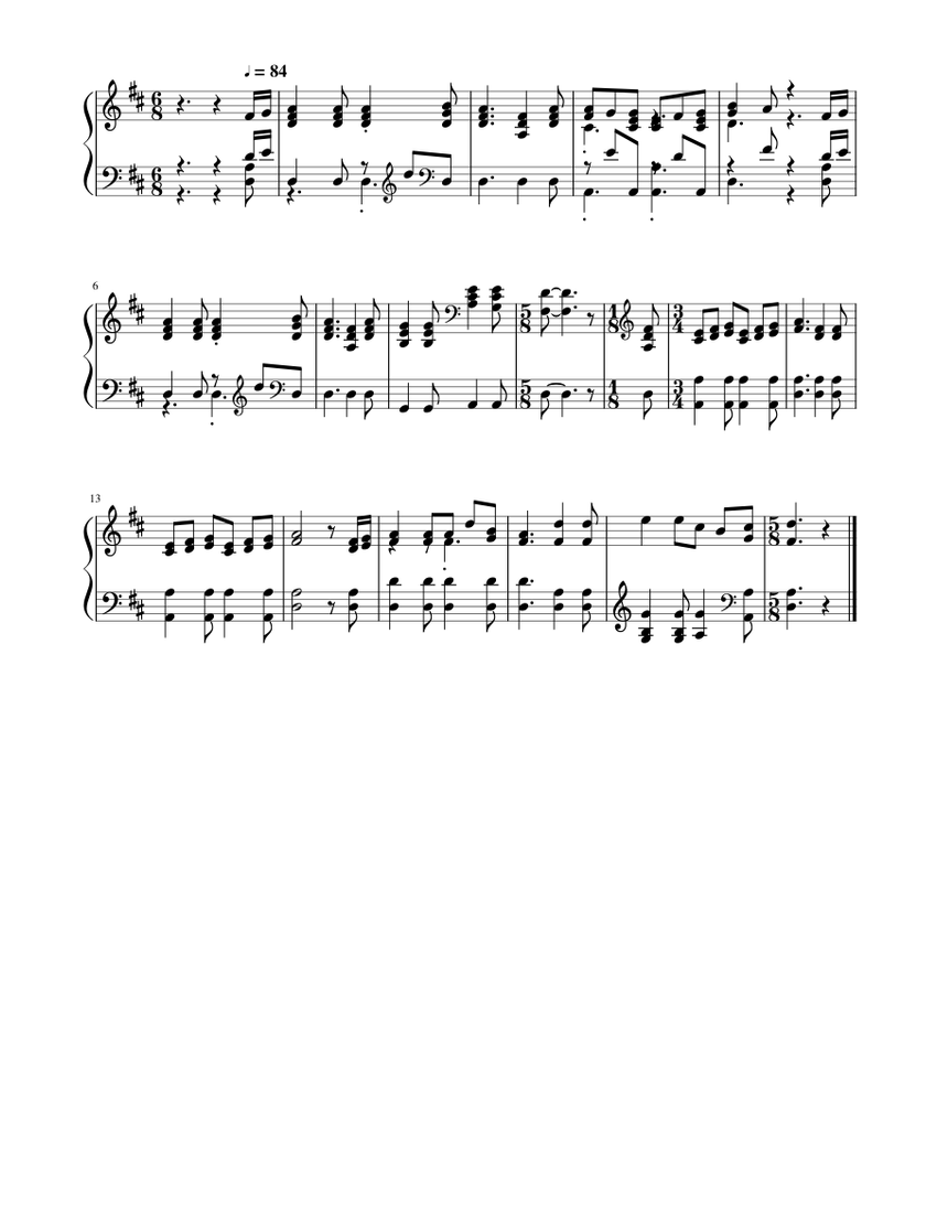 Wandering Stranger Sheet music for Piano (Solo) | Musescore.com