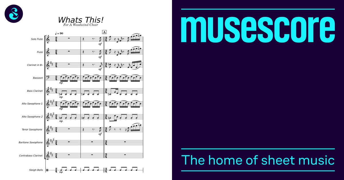 What's This – Danny Elfman Sheet music for Flute, Bassoon, Saxophone ...