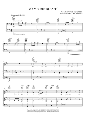 Play Official version of I Surrender All Sheet Music by Judson W. Van ...