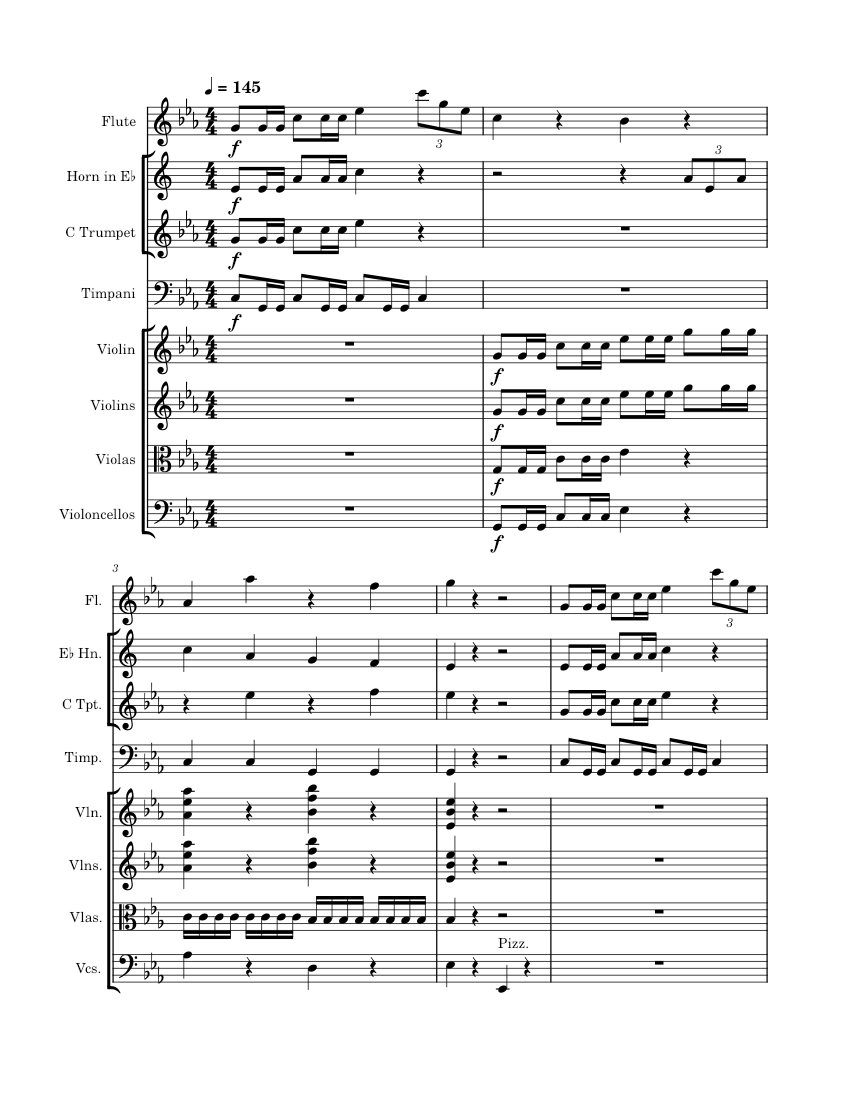 s15 Sheet music for Flute, Timpani, Violin, Strings group & more ...