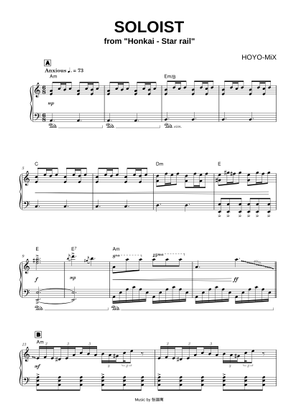 Sunday Theme: "Soloist" (from Honkai Star Rail / HSR) Sheet Music for ...