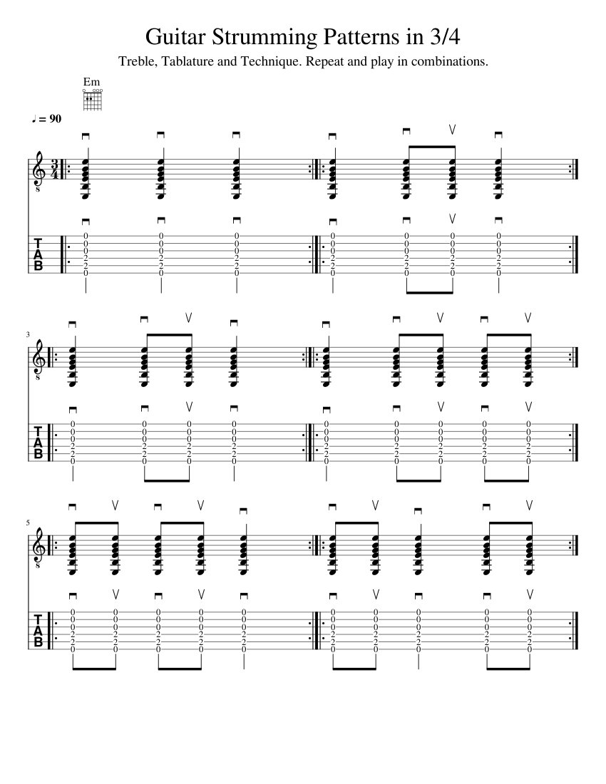 reel strumming patterns