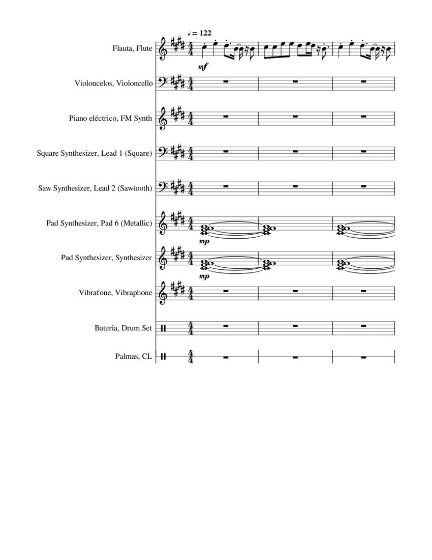 TheFatRat - Electrified Sheet music for Piano, Flute, Vibraphone, Drum ...