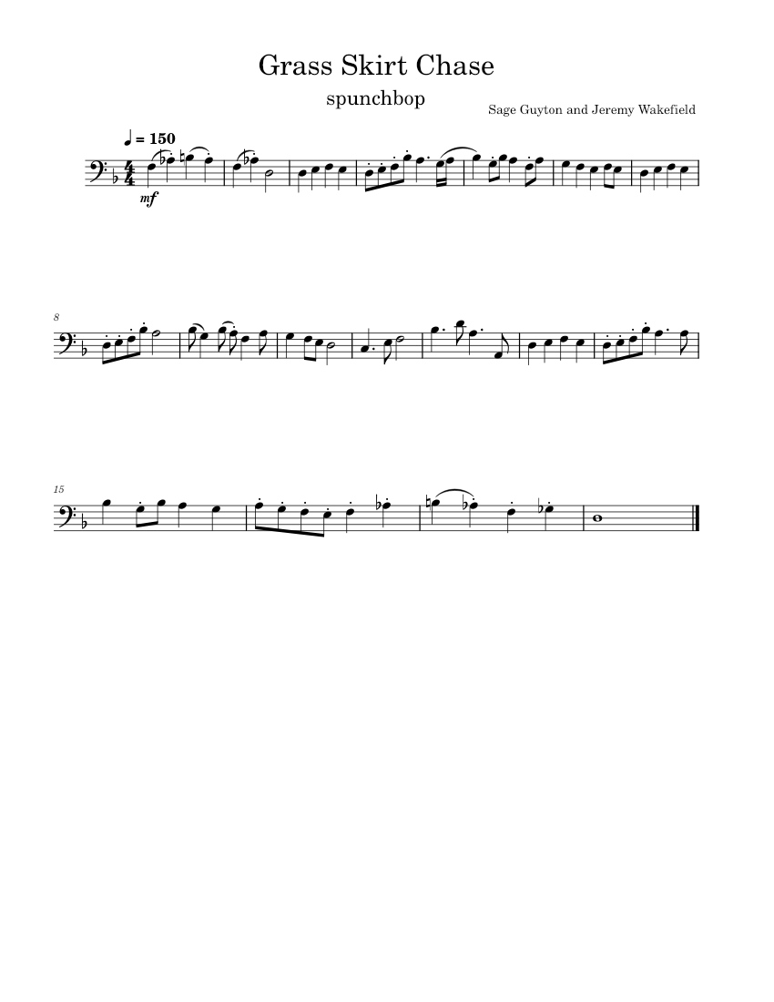 Spongebob squarepants - grass skirt chase – Misc Cartoons Grass Skirt ...