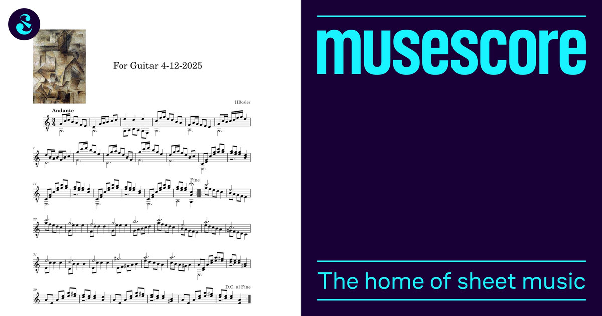 For Guitar 4-12-2025 – Howard Bosler Sheet music for Guitar (Solo) | Musescore.com