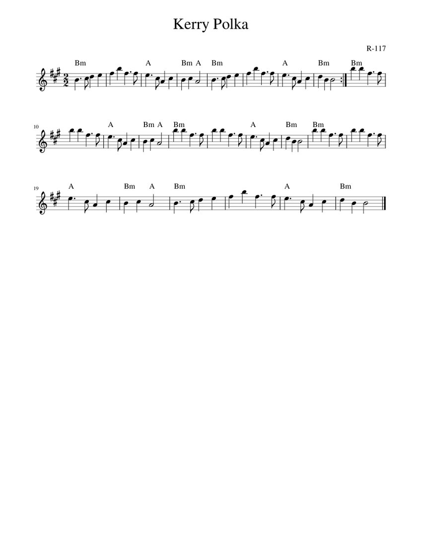 Kerry Polka Sheet music for Piano (Solo) | Musescore.com