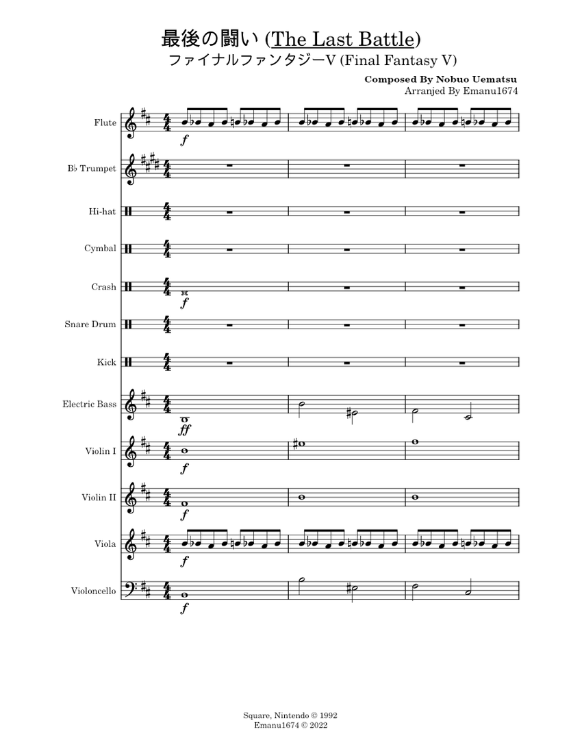 The Last Battle – Nobuo Uematsu / Final Fantasy V Neo Exdeath Theme ...
