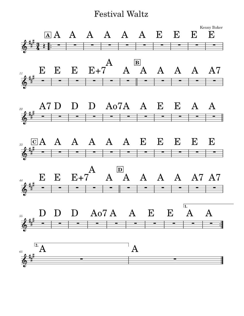 Festival_Waltz Sheet music for Piano (Solo) Easy | Musescore.com