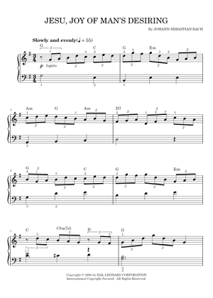 Play Official version of Jesu, Joy of Man's Desiring Sheet Music by ...