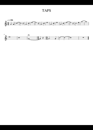 Play Official version of Taps Sheet Music by Misc tunes for Trumpet in ...