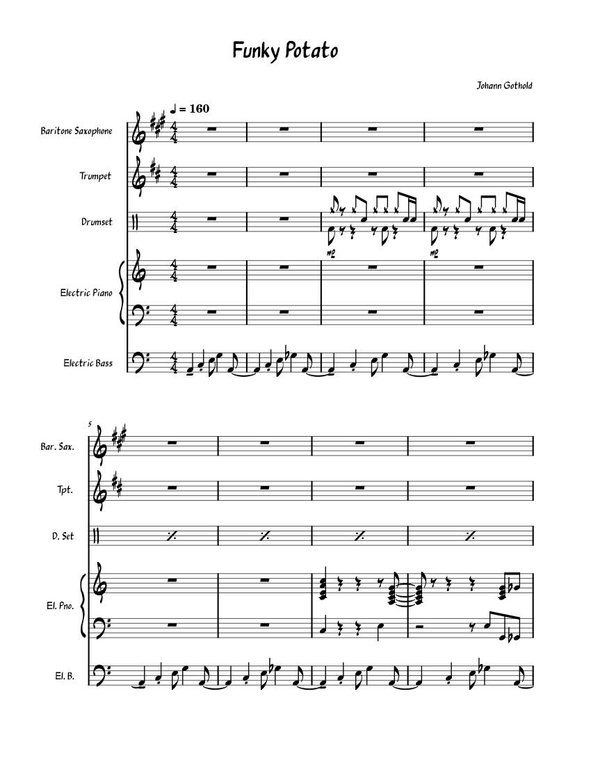 Funky Potato - piano tutorial