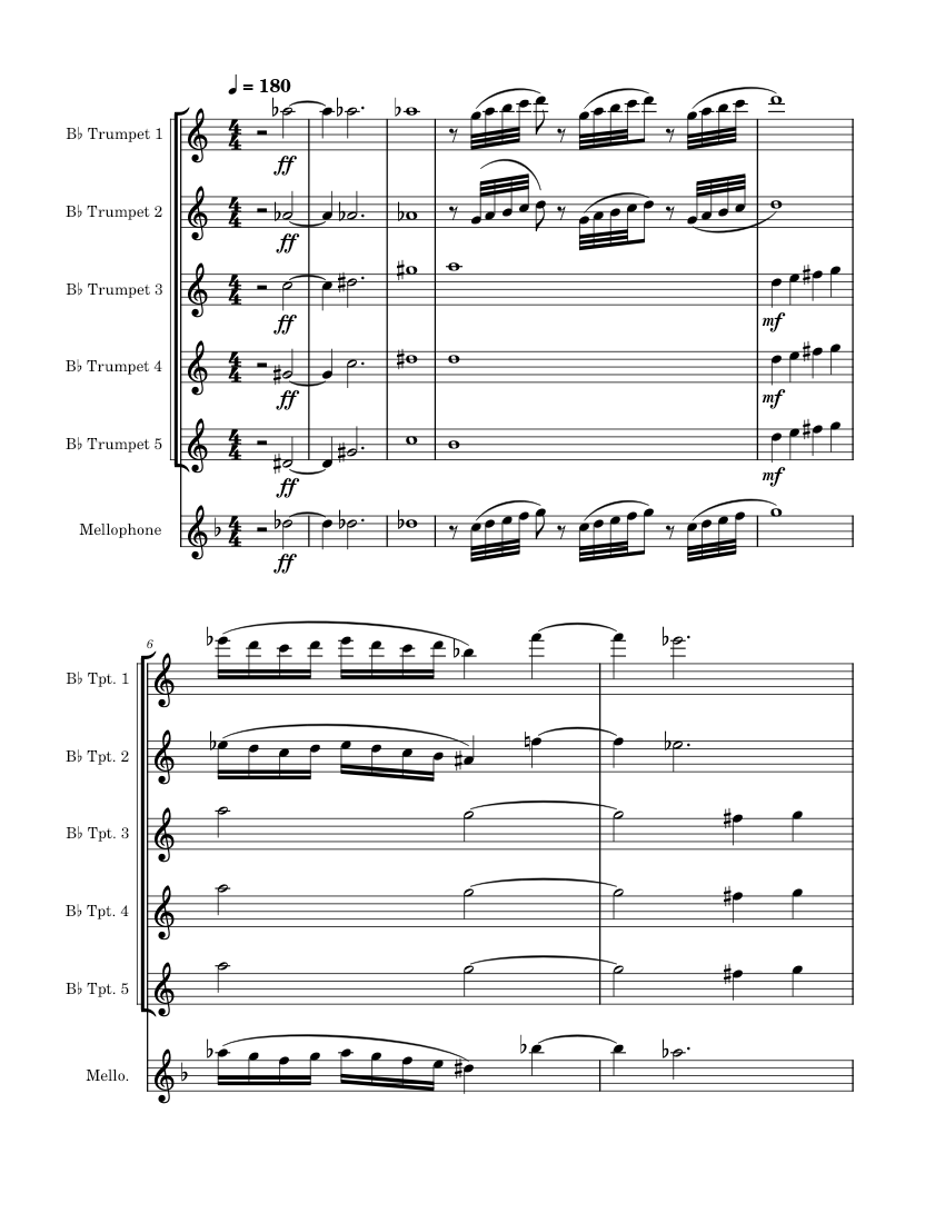 SCV 2018 Mello Feature / Trumpet Feature Sheet Music for Mellophone, Trumpet in b-flat (Brass ...