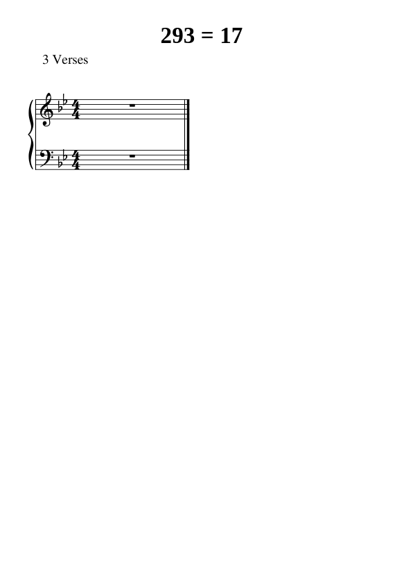 293 - Bless Us Sheet music for Piano (Solo) Easy | Musescore.com