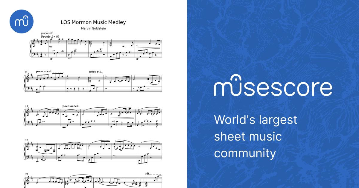 LDS Mormon Music – Marvin Goldstein Sheet music for Piano (Piano Duo ...