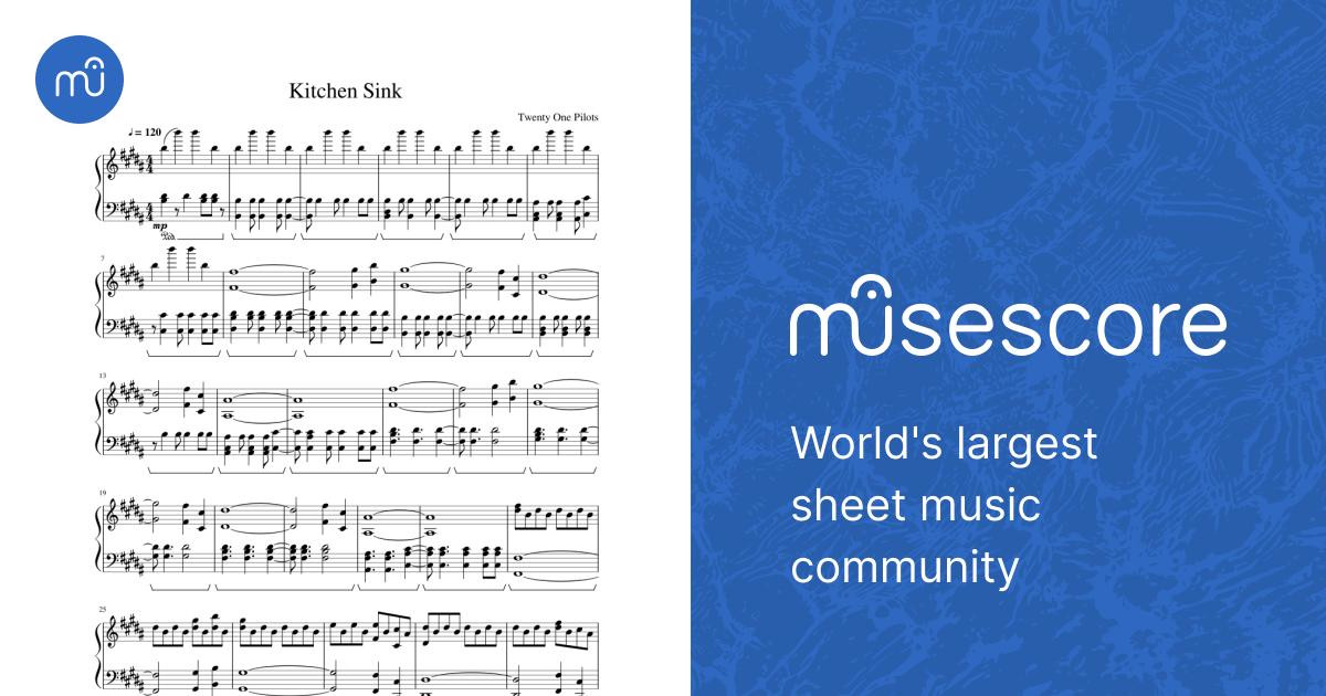 Kitchen Sink Sheet music for Piano (Solo) | Musescore.com