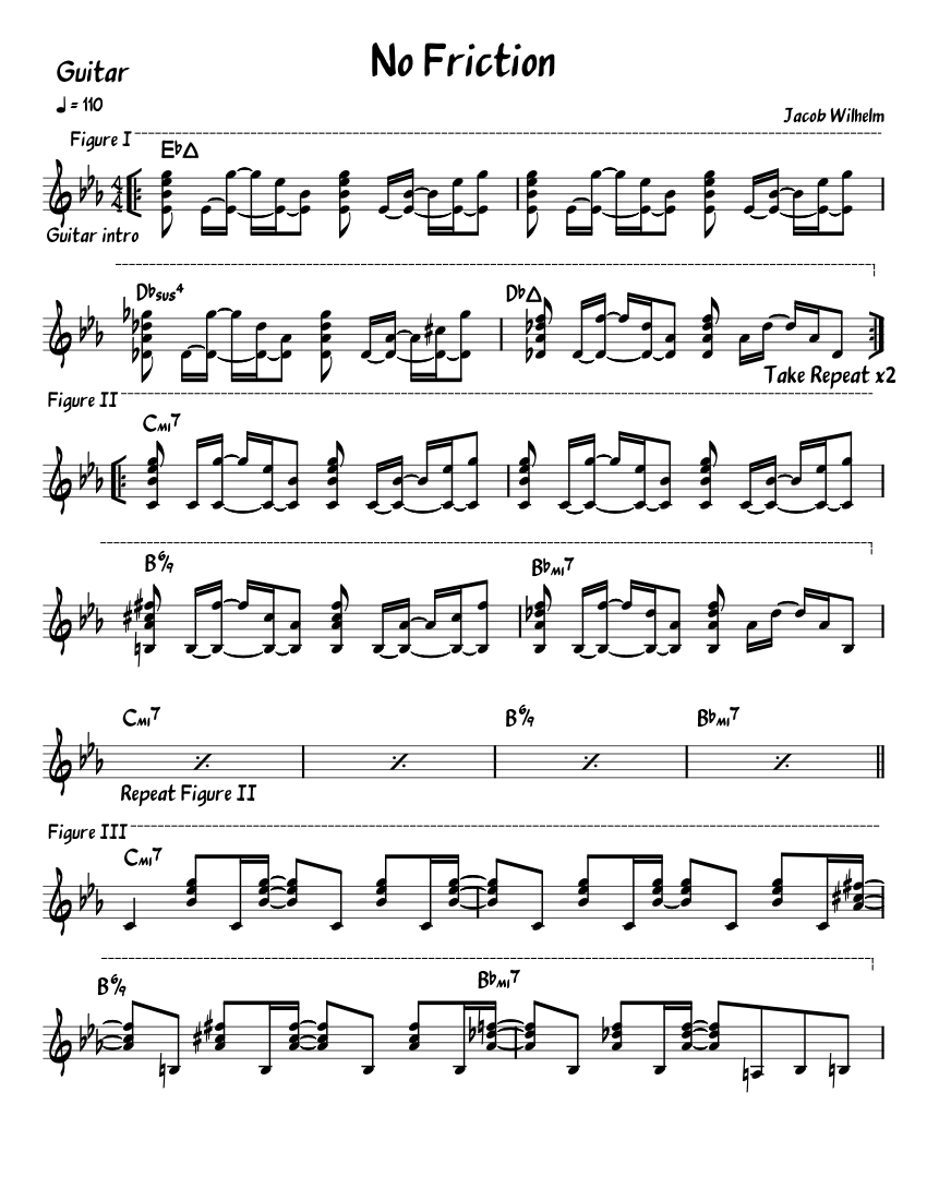 No Friction (Guitar) Sheet music for Piano (Solo) Easy | Musescore.com