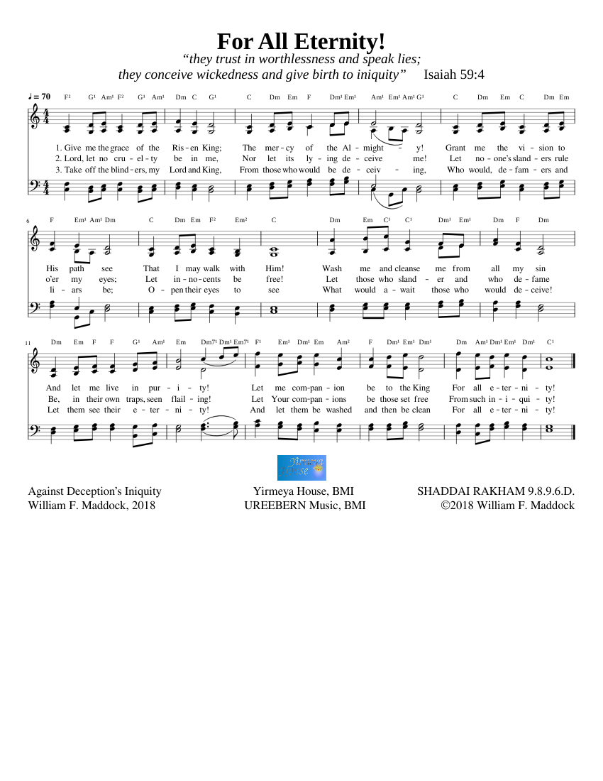 For All Eternity! Sheet music for Strings group (String Duet ...