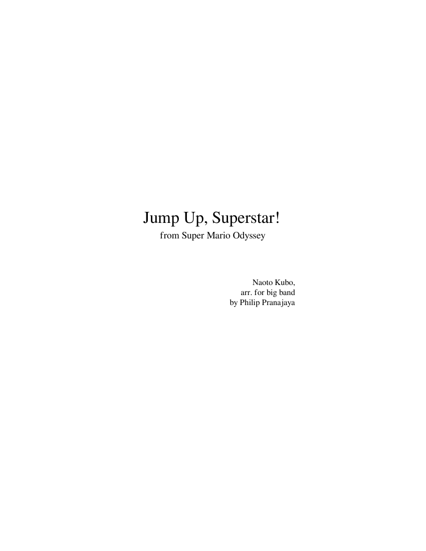 Jump Up, Superstar! Sheet music for Euphonium, Tuba, Trombone tenor ...