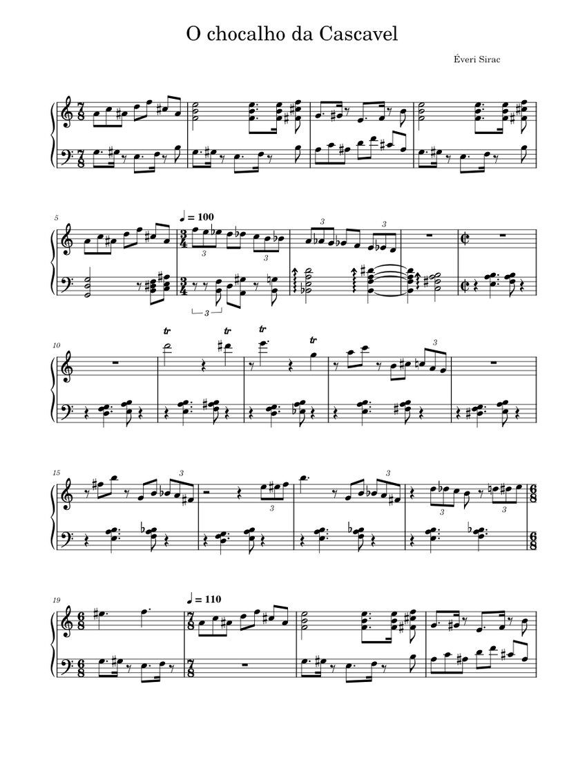 O Chocalho da Cascavel - piano tutorial