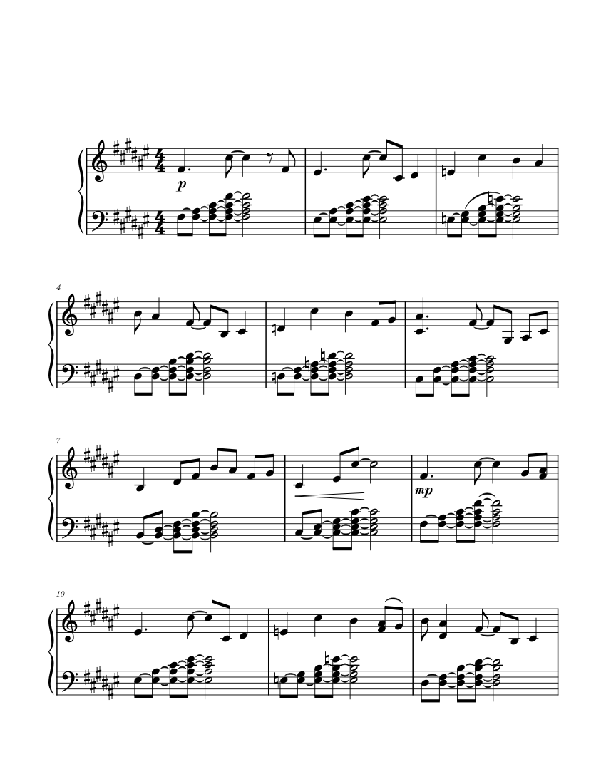 Jack Sheet music for Piano (Solo) | Musescore.com