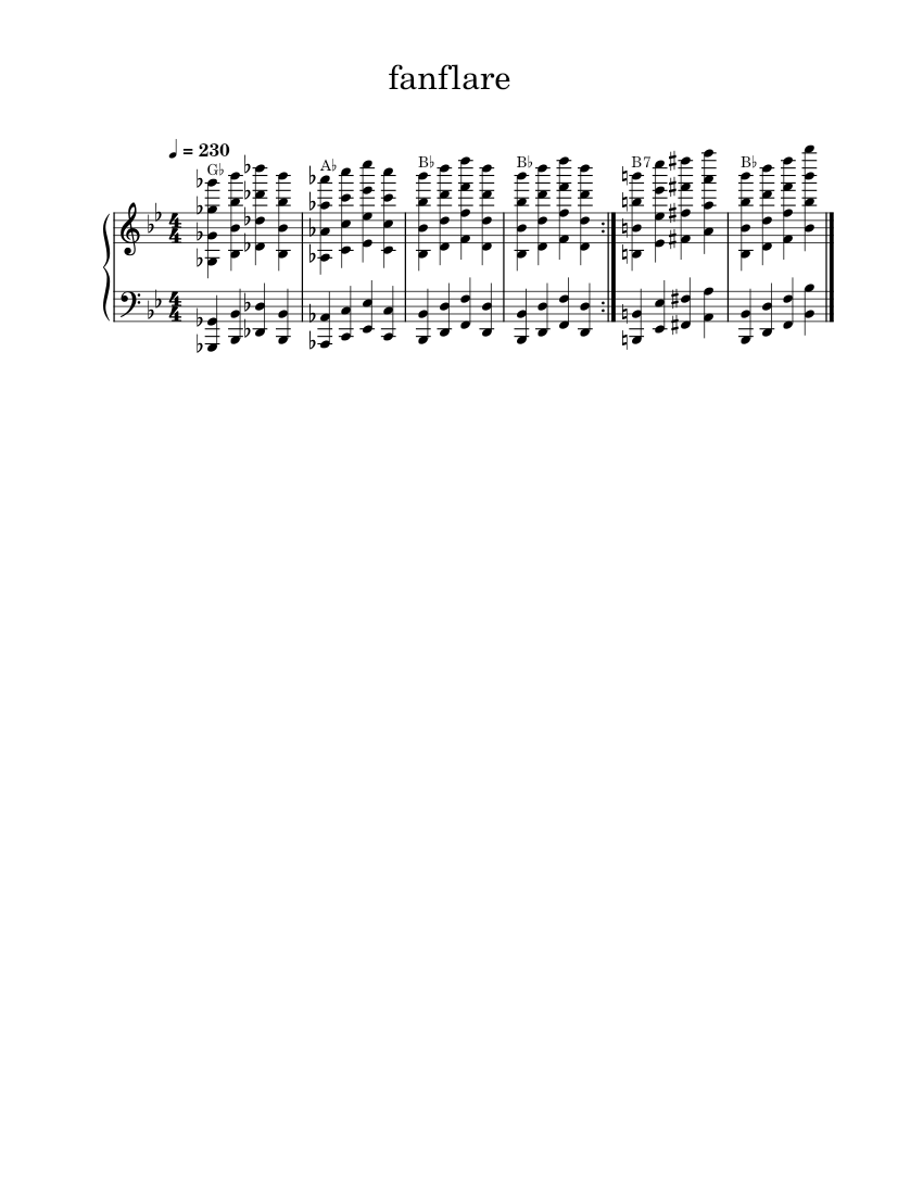 fanflare Sheet music for Piano (Solo) Easy | Musescore.com