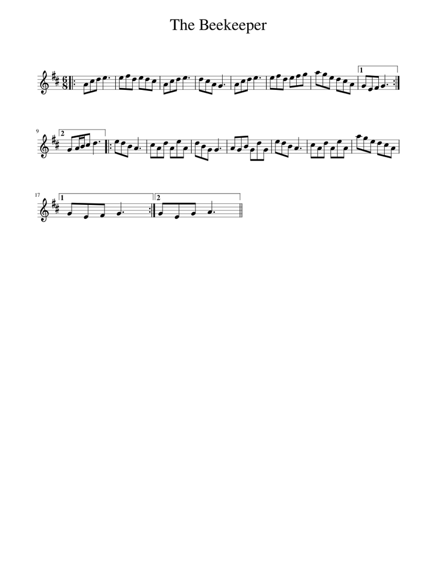 The Beekeeper Sheet music for Piano (Solo) | Musescore.com
