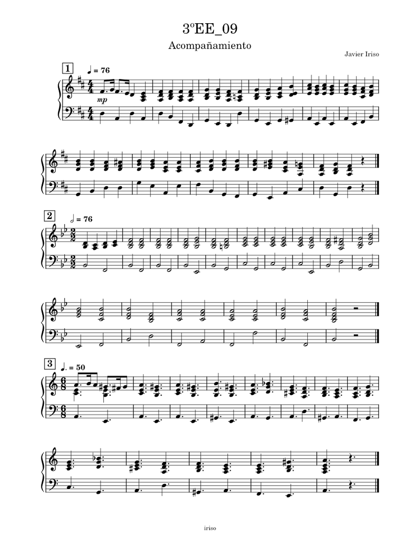 3ºEE 09 Armonía - piano tutorial